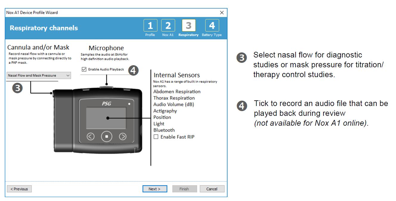 Noxturnal / Device Profiles and Recording Types – Nox Support