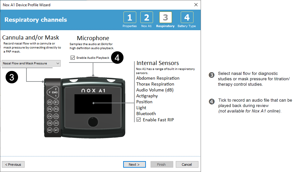 Noxturnal / Device Profiles and Recording Types – Nox Support